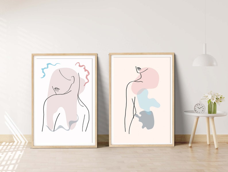 Printable Wall Art Women Line Art Print PRINTABLE Body Wall Art Line ...
