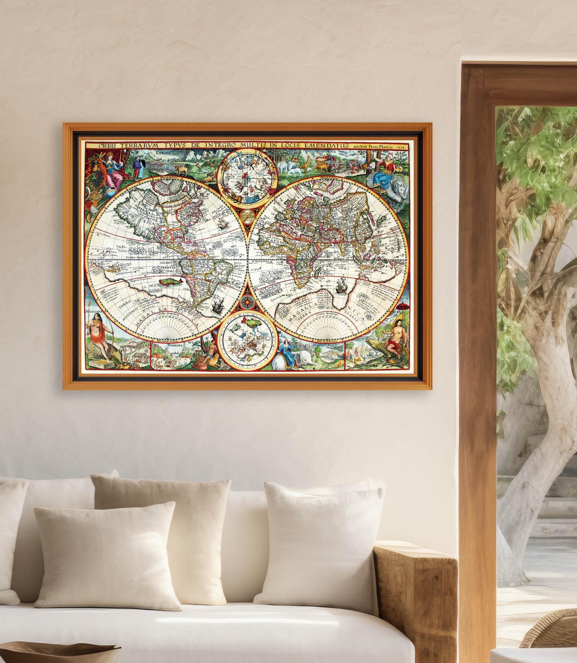 Nostalgic Digital Map,vintage Map Prints,old World,retro Map,historical ...