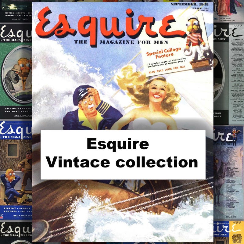 Vintage Esquire Magazines - Etsy
