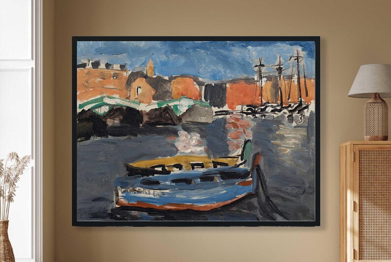 Henri Matisse_boats at Marseille_printable Oil Painting_instant ...