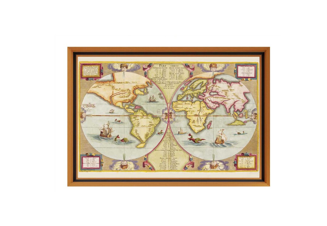 Nostalgic Digital Map,vintage Map Prints,old World,retro Map,historical ...
