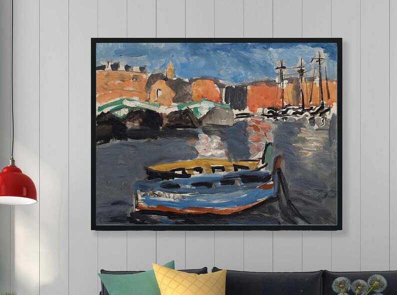 Henri Matisse_boats at Marseille_printable Oil Painting_instant ...