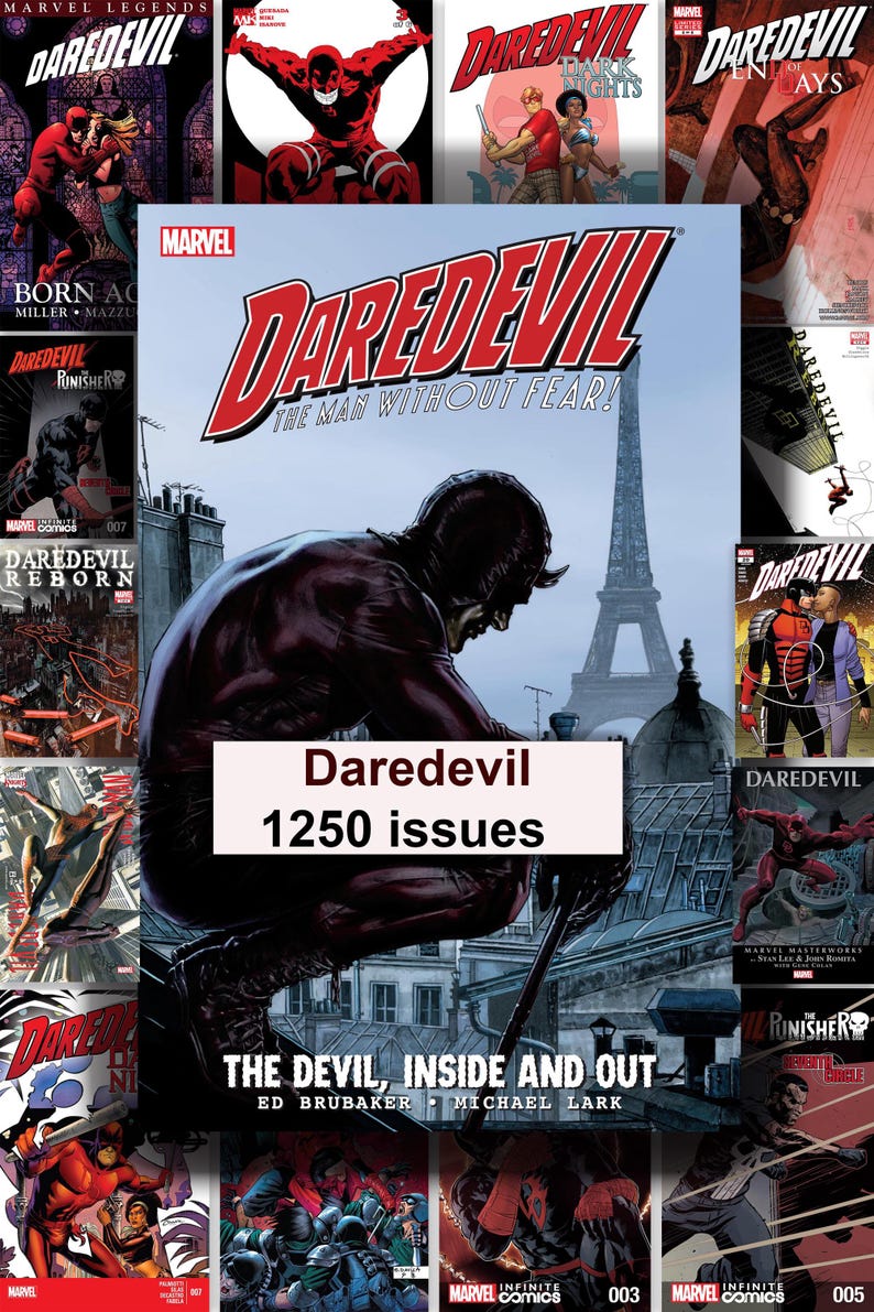 Daredevil Comic Collection: 1250 Issues (digital PDF Archive) - Etsy