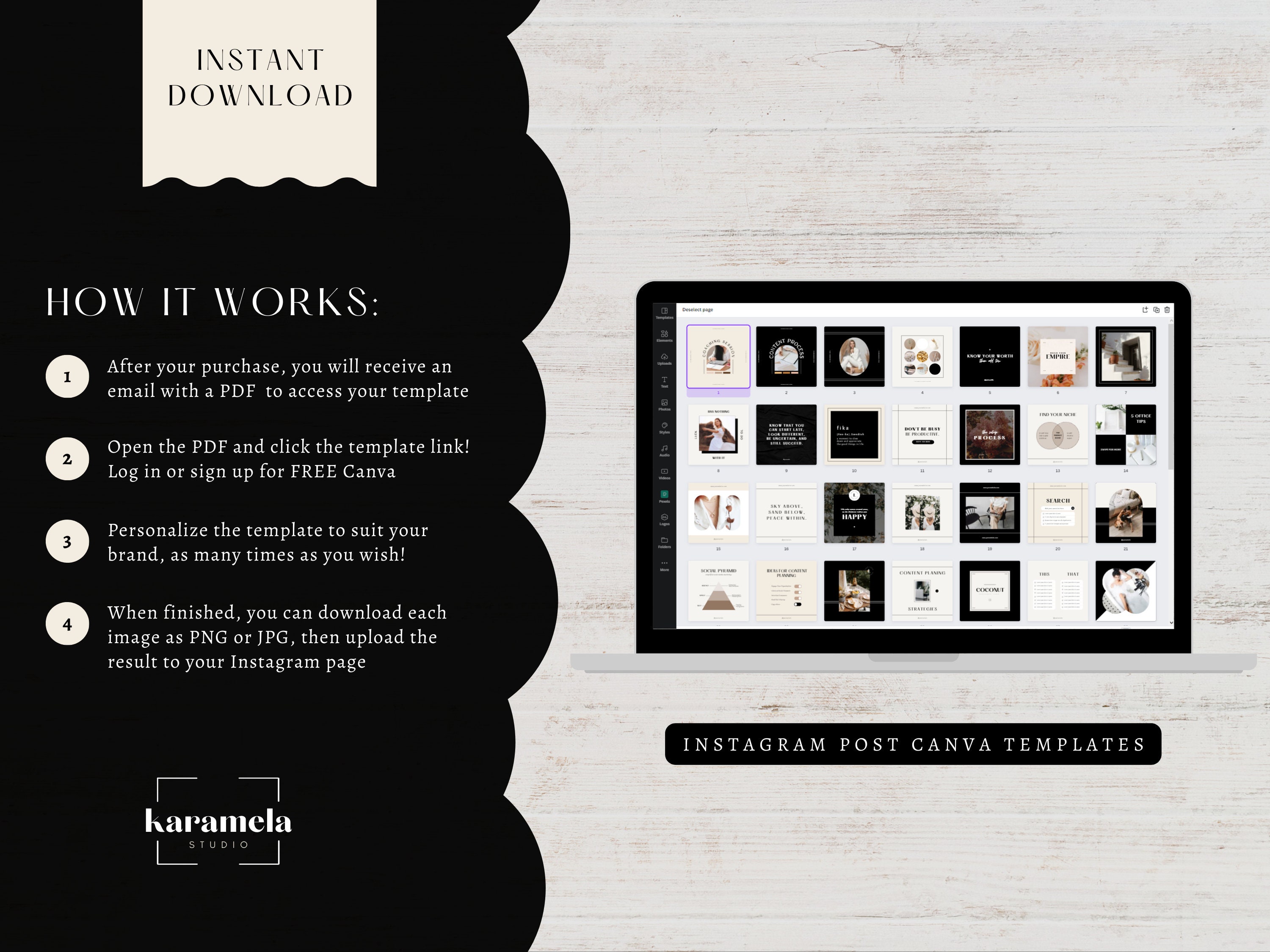 Luxury Instagram Post Templates Chic IG Canva Templates - Etsy UK