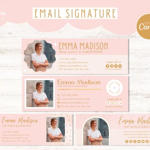 Email Signature Templates | Canva Template Signatures | Gmail Email ...