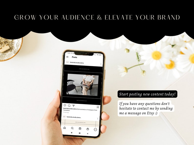 Luxury Instagram Post Templates Chic IG Canva Templates Social Media ...