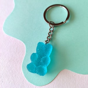 Big Sugar Gummy Bear Keychain - Super Realistic Epoxy Resin Fake Gummy ...