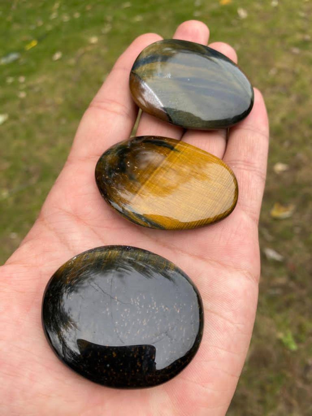 Tiger Eye Palm Stones | Tiger Eye Palm | Tiger Eye Palm Stones for Home ...