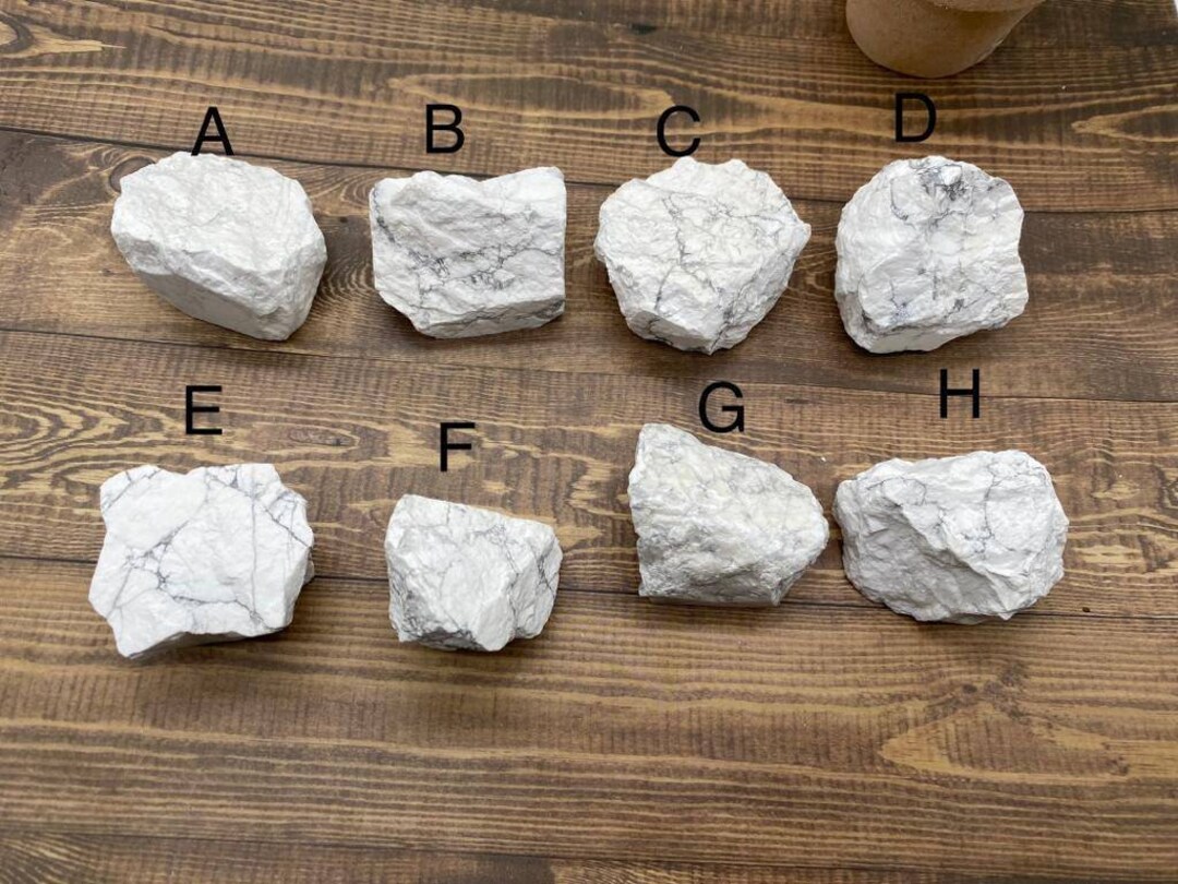 80 to 100 Grams Howlite Chunks, Natural White Howlite Chunks, Raw ...