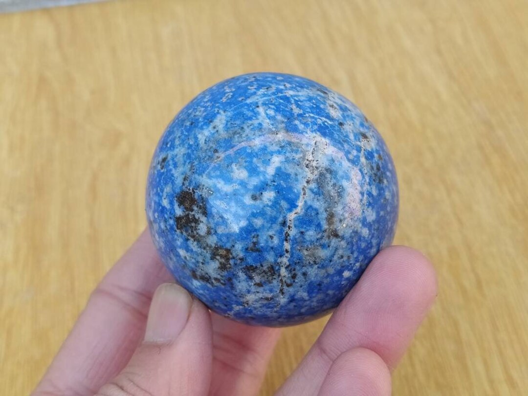 266g Lapis Lazuli Ball, Gemstone Sphere, Crystal Ball, Blue Gemstone ...