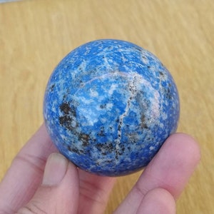 266g Lapis Lazuli Ball, Gemstone Sphere, Crystal Ball, Blue Gemstone ...