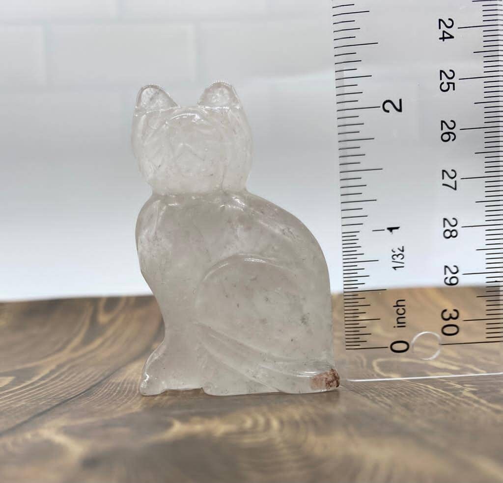 White Quartz Cat Shape White Quartz Cat White Quartz - Etsy