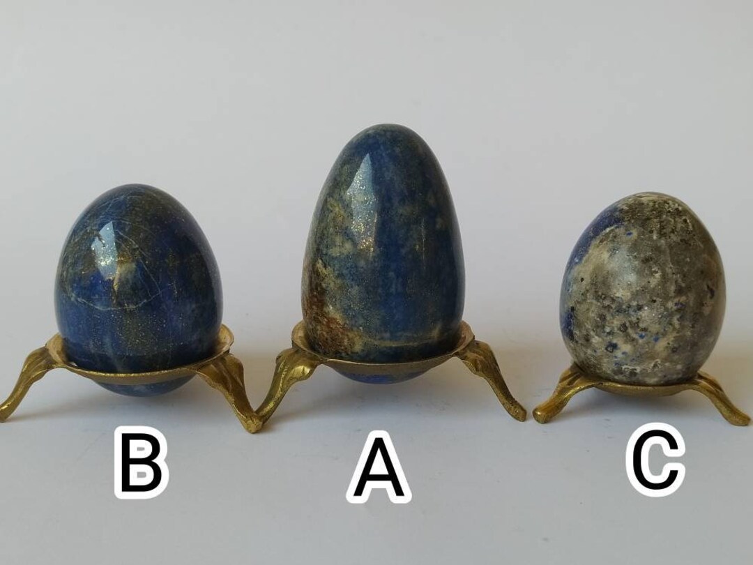 122g 100g & 82g Lapis Lazuli Eggs, Natural Lapis or Polished Lapis ...