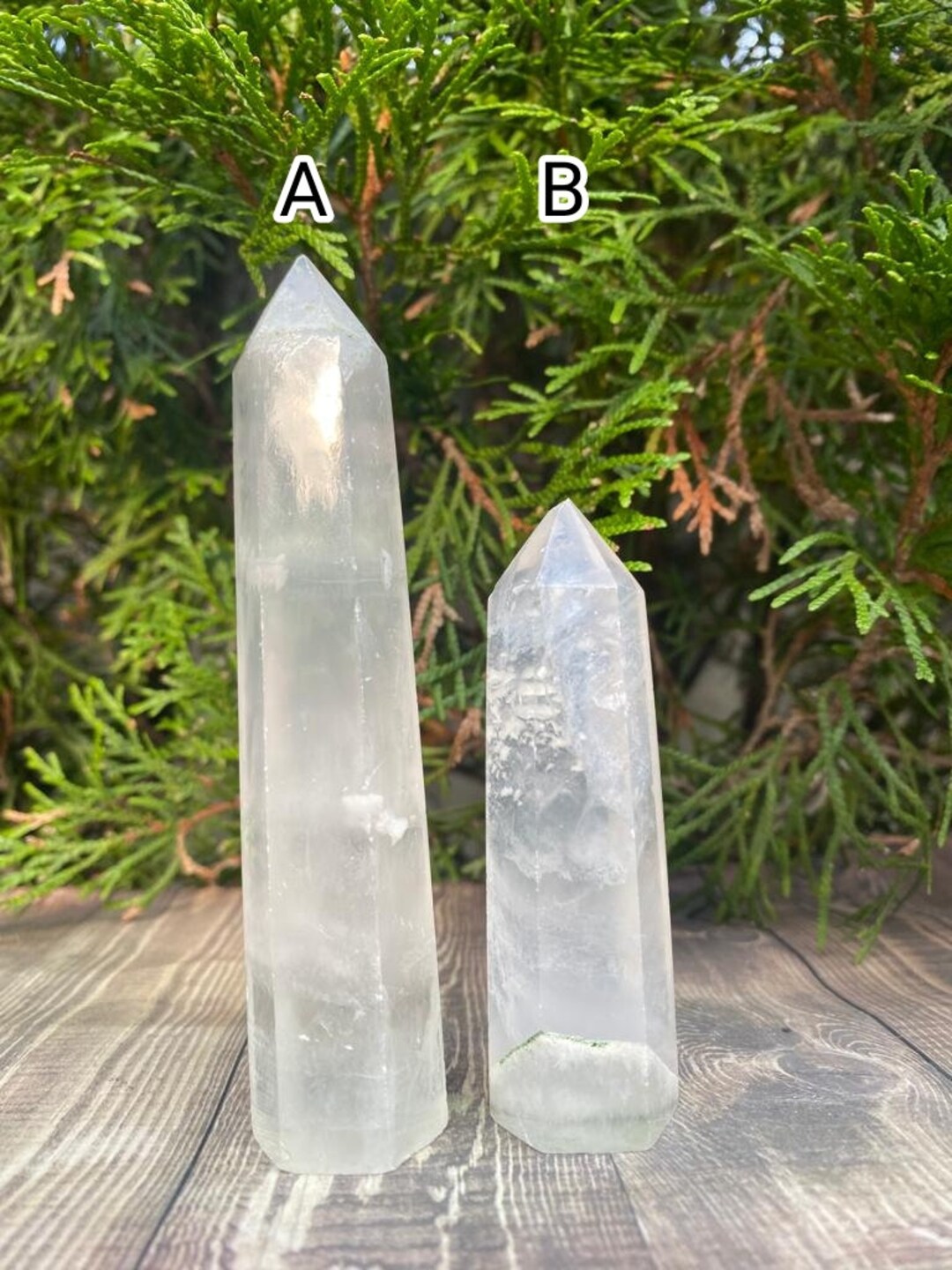 Clear Crystal Tower: Large Crystal Tower for Raw and Natural Healing ...