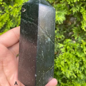 Green Jade Towers Natural Stone Decor Gemstone Tower Gift, , Nephrite ...