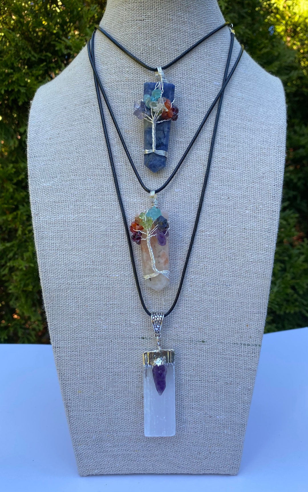 Custom Shapes Crystal Necklaces | Grade A Necklaces | Healing Stones ...