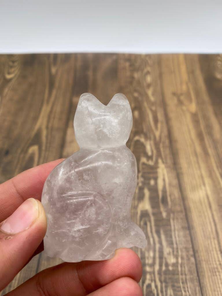 White Quartz Cat Shape White Quartz Cat White Quartz - Etsy