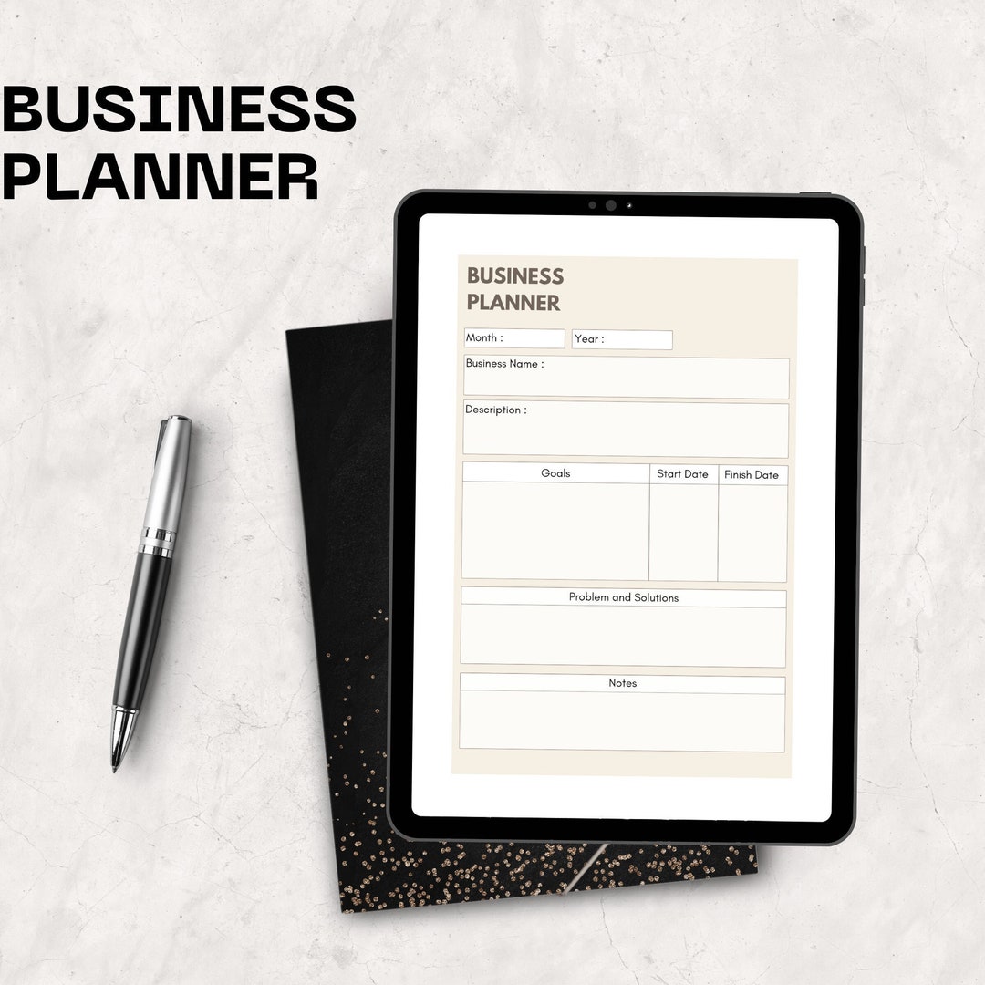 Printable Business Planner, Project Planner, Small Business Owner ...