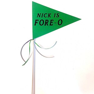 Golf Theme Party Flag Centerpieces - Etsy