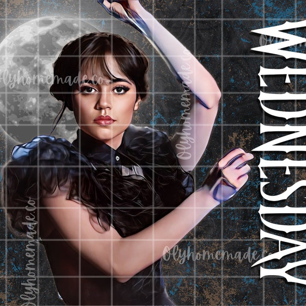 Wednesday Addams Sublimation Svg - Etsy