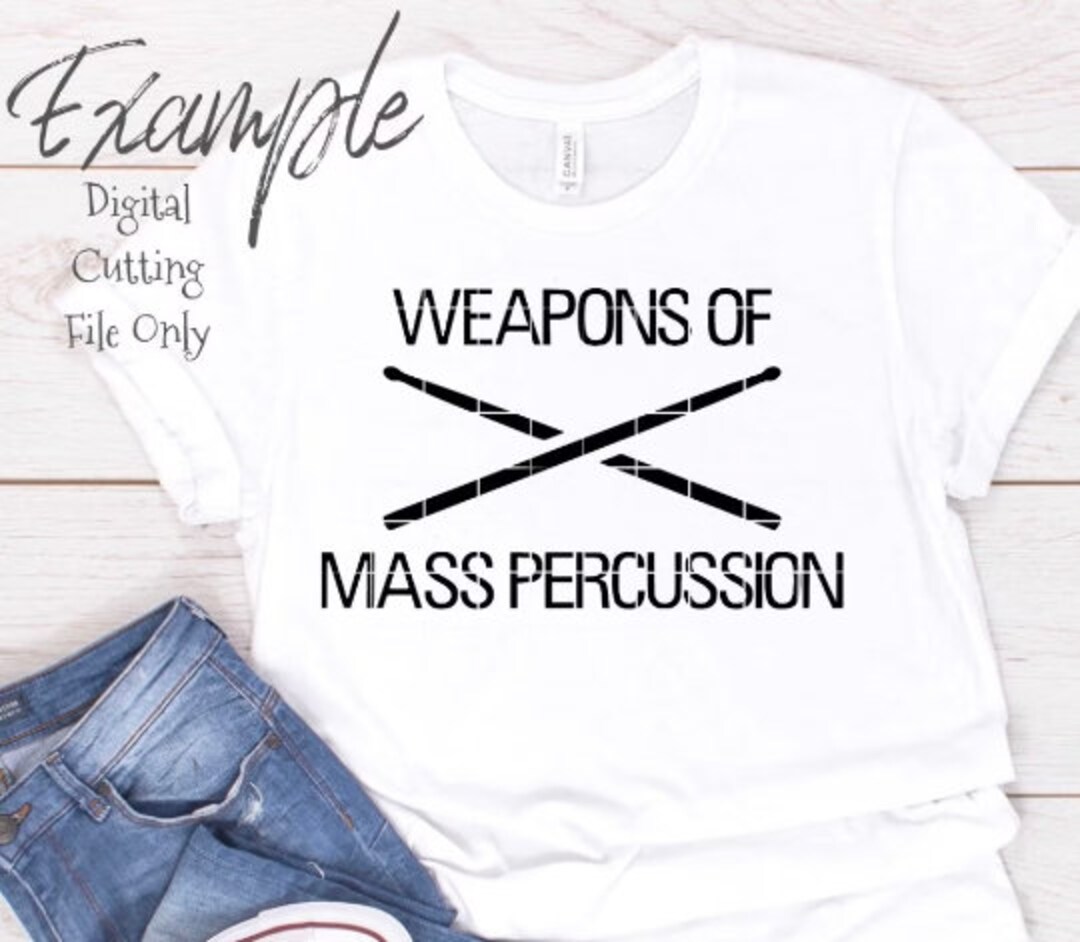 Weapons of Mass Percussion SVG Digital Design Files for Cutting ...