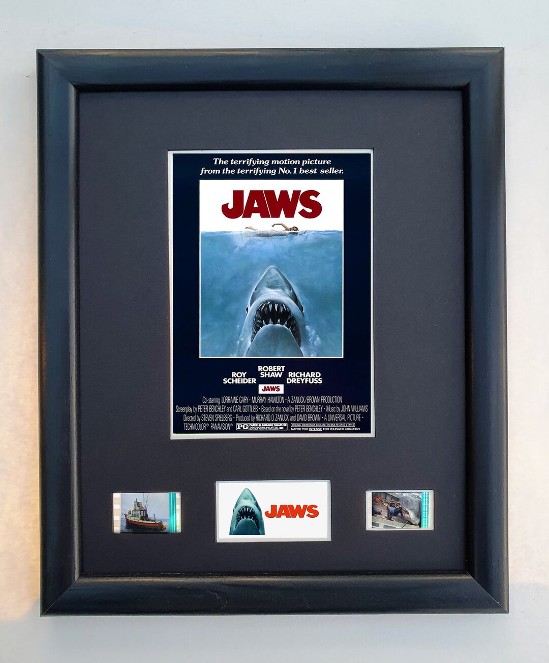 Jaws- 10" X 8" Framed 35mm Film Cell Memorabilia Display. - Etsy