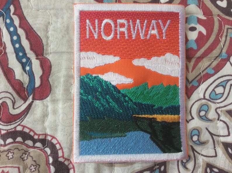 Patch Preikestolen Pulpit Rock Norway Lisefjord Scandinavia Souvenir ...
