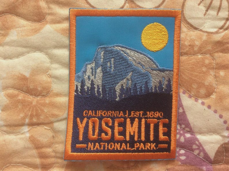 Patch Yosemite National Park Est 1890 California Tunnel View Sequoia ...