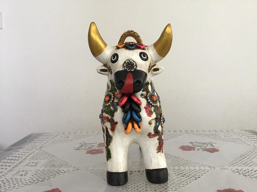 Toro Cusco Torito Pucara 38 X 32 Cm(15 X 12.5 Inch) Peruvian ...