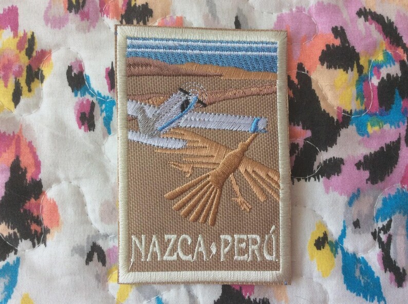 Patch Nazca Lines Peru South America Geoglyphs Souvenir - Etsy