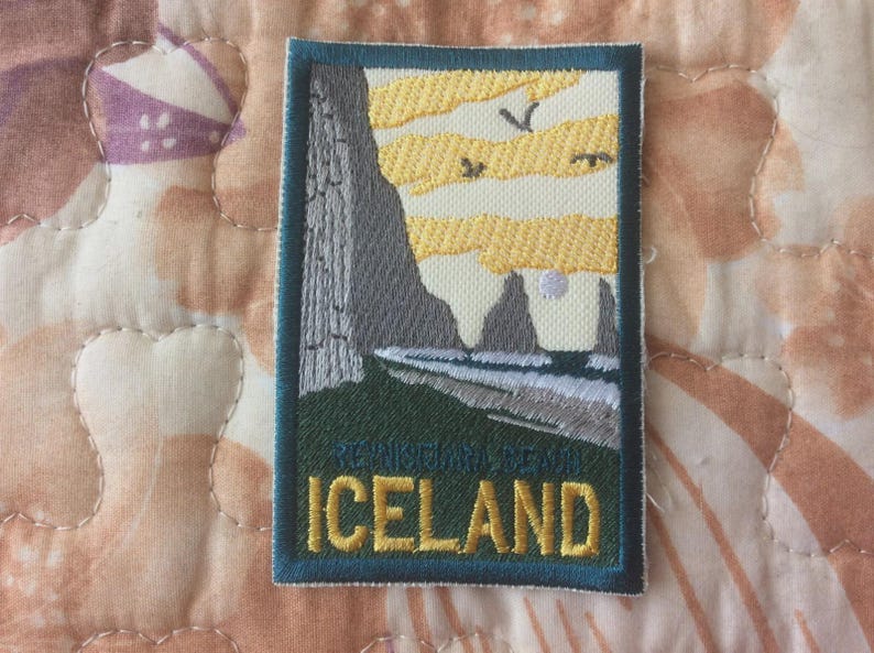 Patch Iceland Reynisfjara Beach Basalt 6th Best Beach World Scandinavia Troll - Etsy