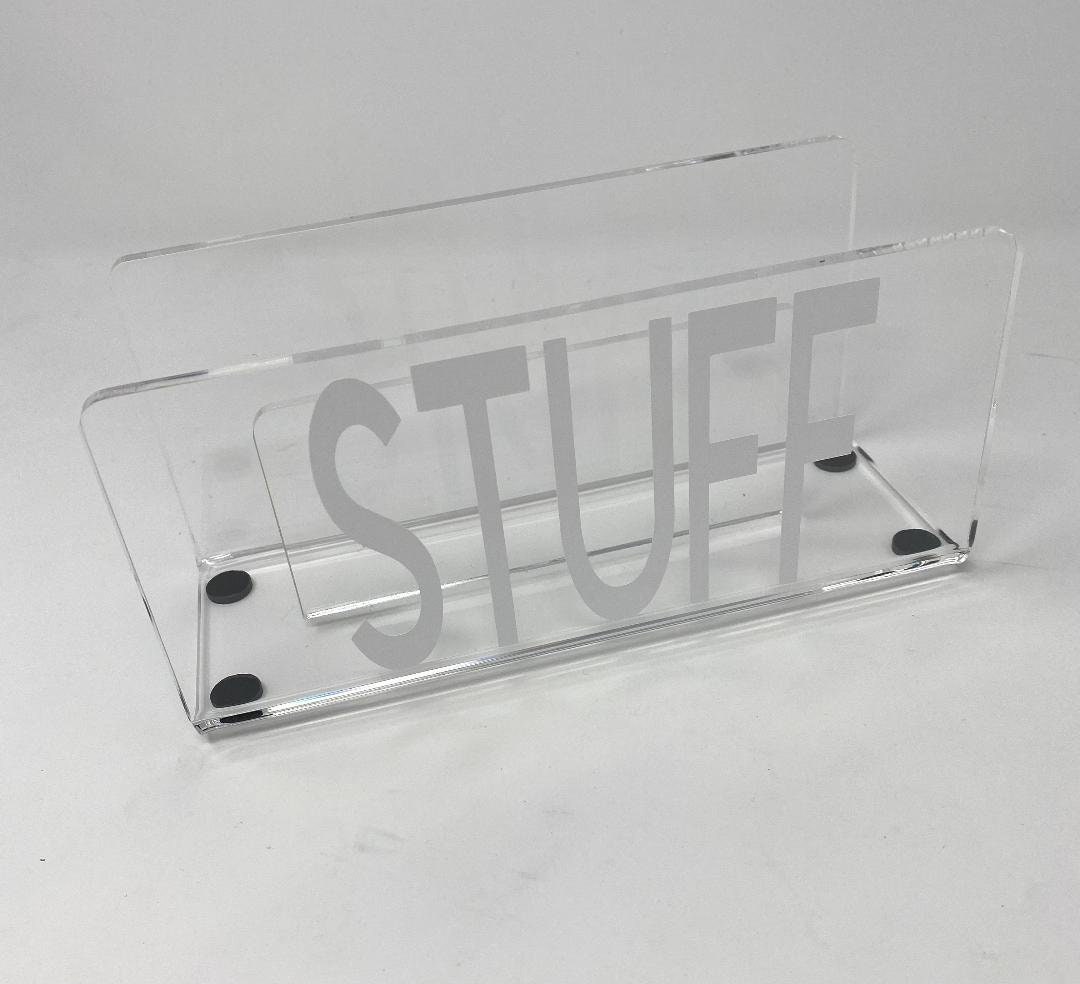 Heavy Acrylic MAIL LETTER HOLDER Organizer Any Wording Can Be Done - Etsy