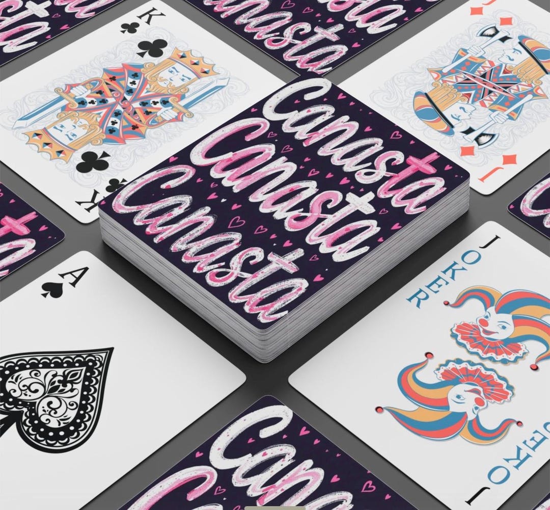 Canasta Lover Playing Cards Deck of Cards - Etsy