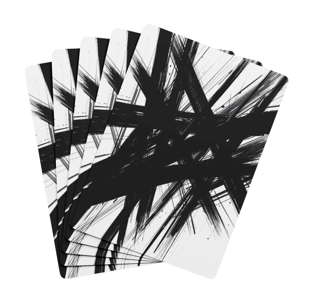 Modern Abstract Art Canasta Playing Cards Deck of Cards - Etsy
