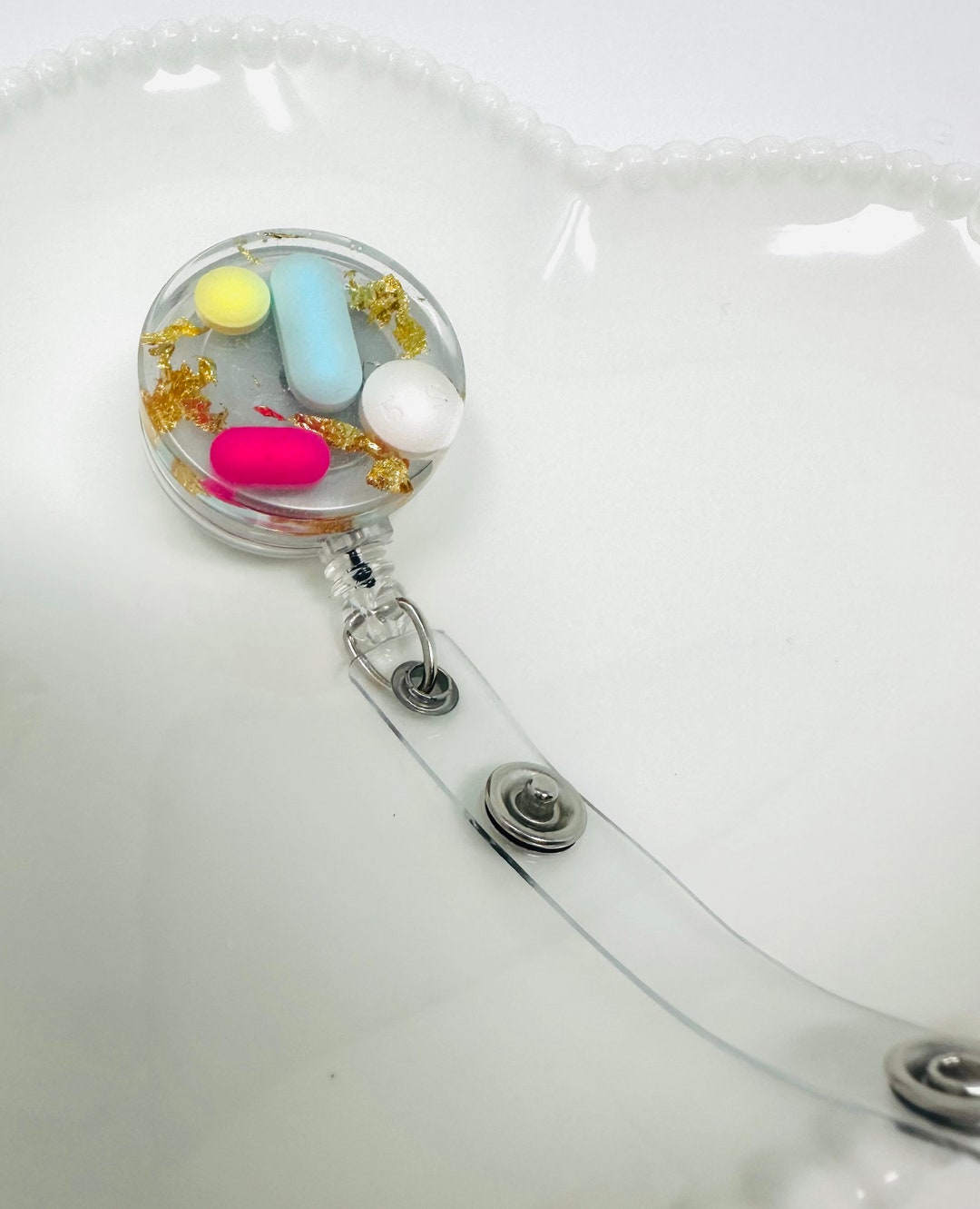 Pharmacy Badge Reel Pharmacy Tech Medical Nurse Work ID Pill Badge ...