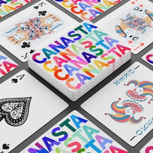 Canasta Playing Cards Deck of Cards - Etsy