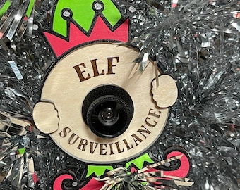 Elf Surveillance Camera Christmas Ornament, Elf Ornament, Camera ...