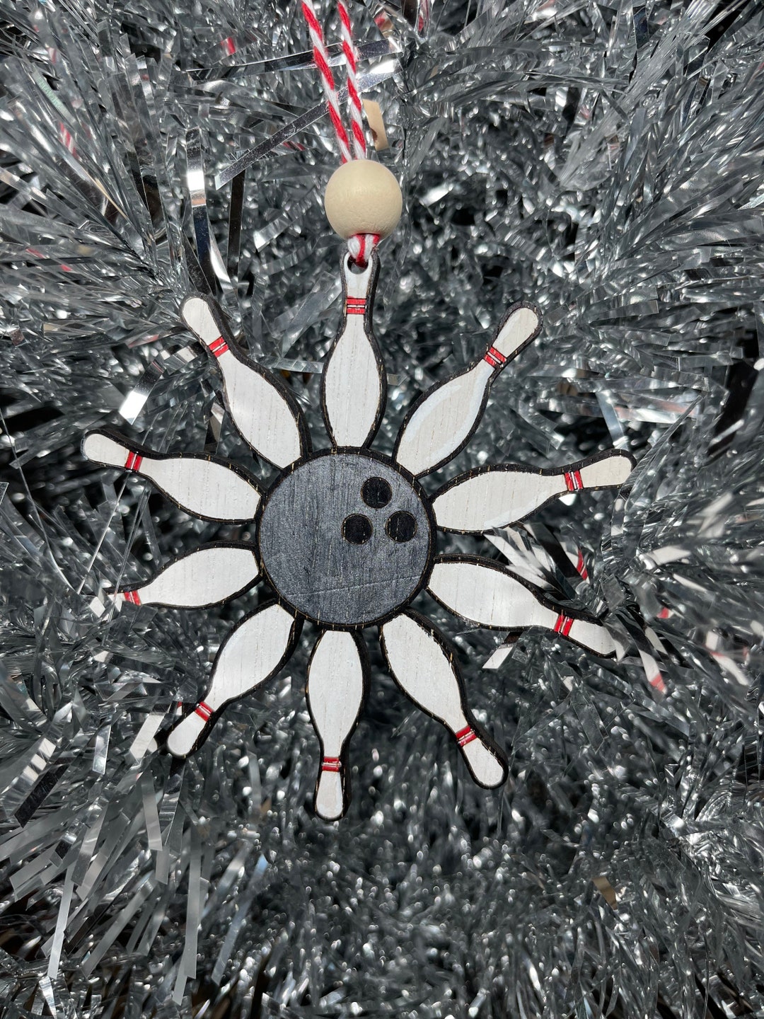 Bowling Snowflake Ornament - Etsy