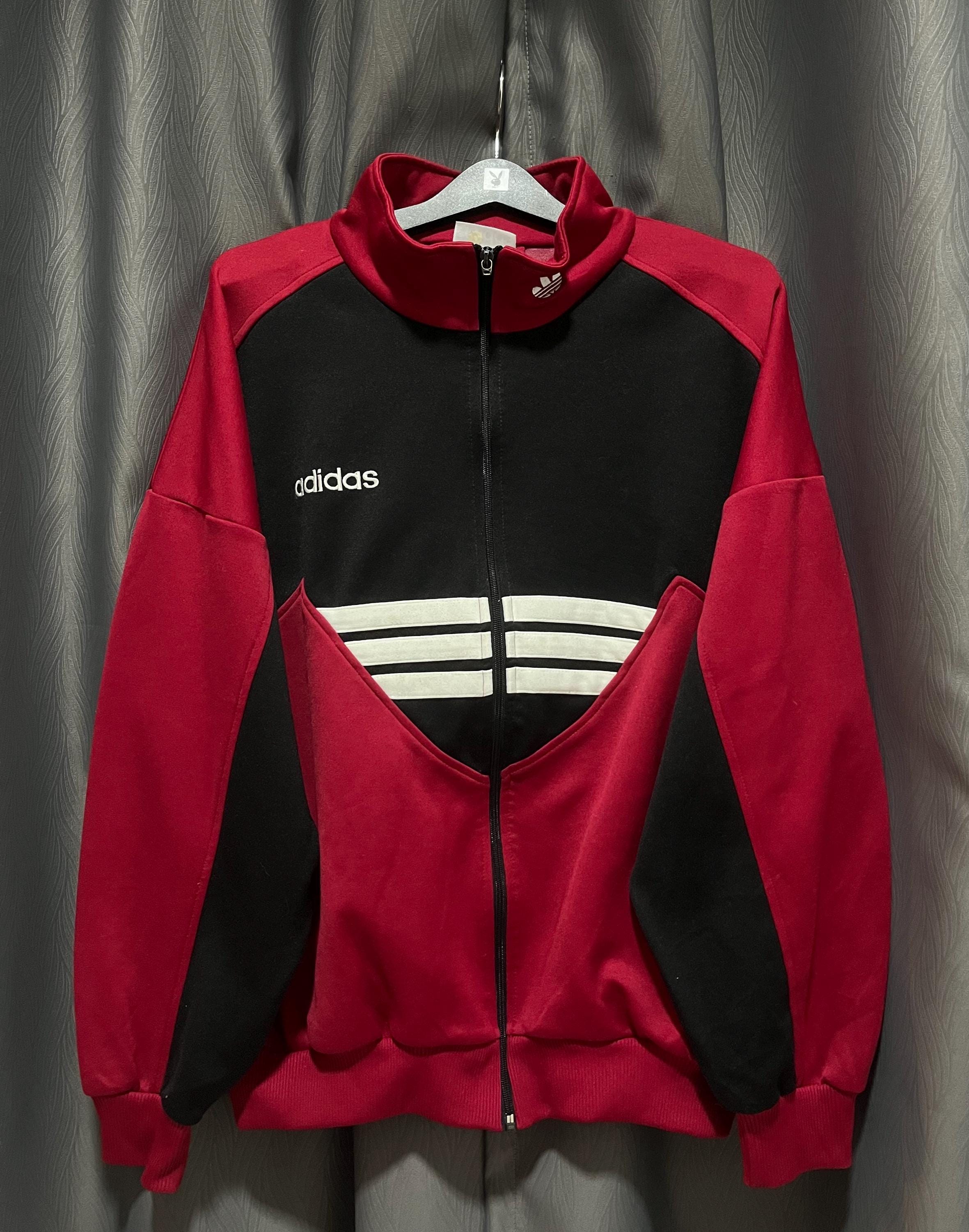 Vintage 90s Adidas Thomas Jefferson Raiders Soccer Team Track Top Large ...