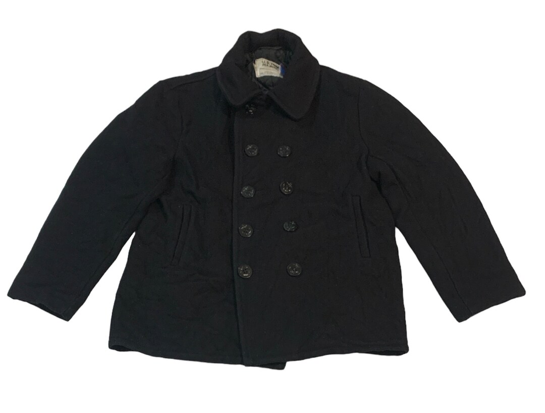 Vintage US 740N Pea Jacket by Schott Xlarge - Etsy