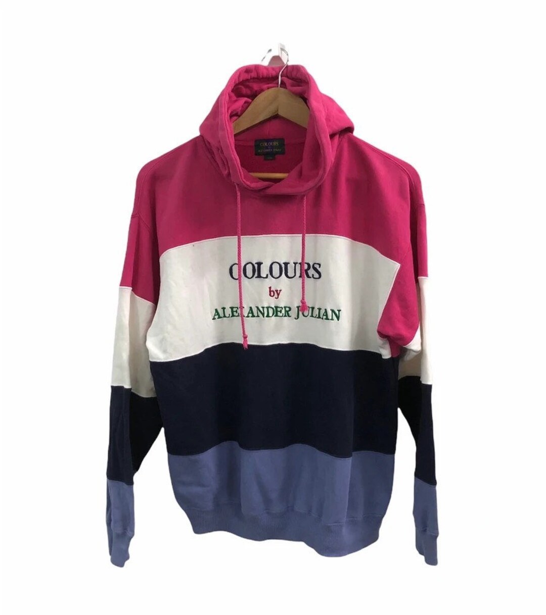 Vintage Colours by Alexander Julian Color Block Multicolor Pullover ...