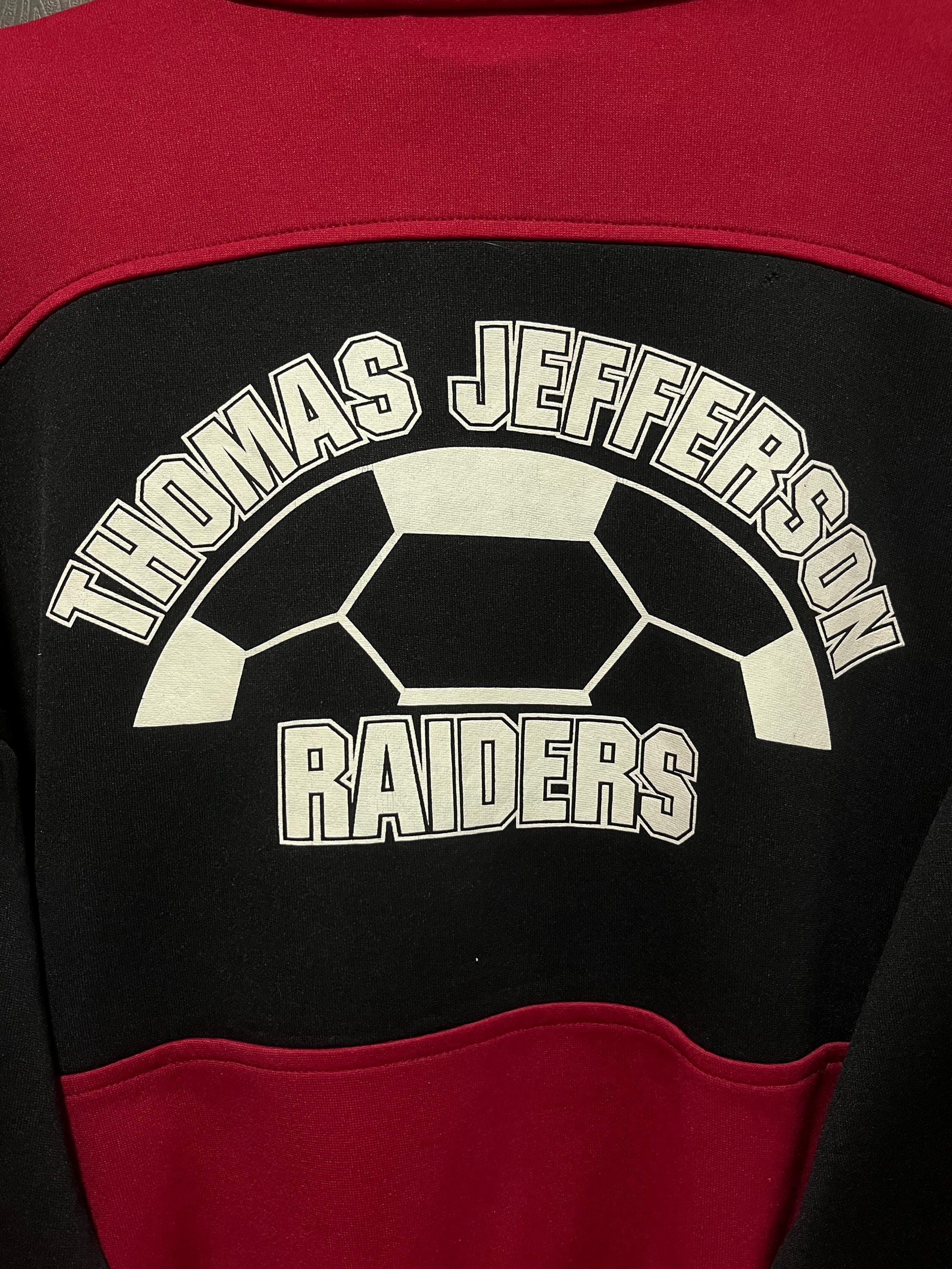 Vintage 90s Adidas Thomas Jefferson Raiders Soccer Team Track Top Large ...