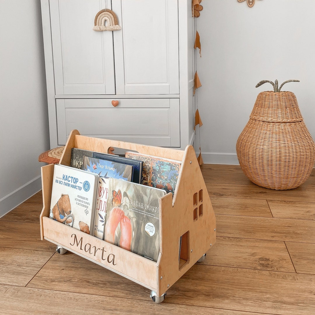 Personalized Montessori Bookshelf, Nursery Bookshelf, Montessori ...
