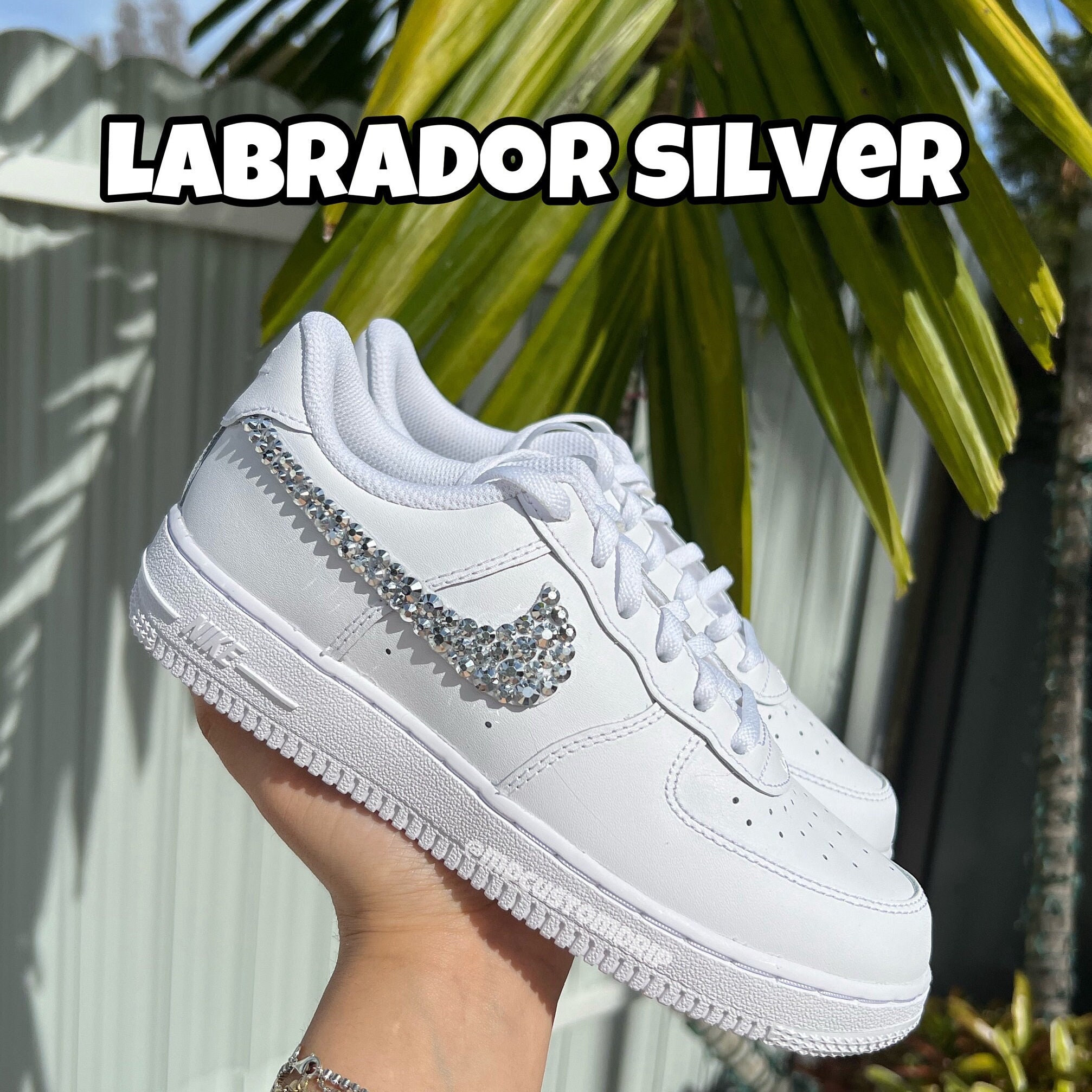Rhinestone Custom Air Force 1's, Toddler and Little Kid Shoes, Bling ...