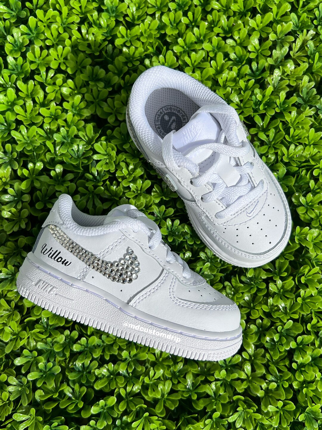 Rhinestone Custom Shoes (WITH NAME), Toddler and Little Kid Shoes ...