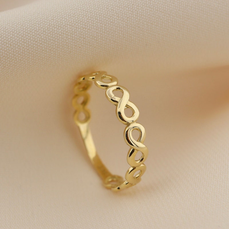Gold Infinity Ring - Etsy