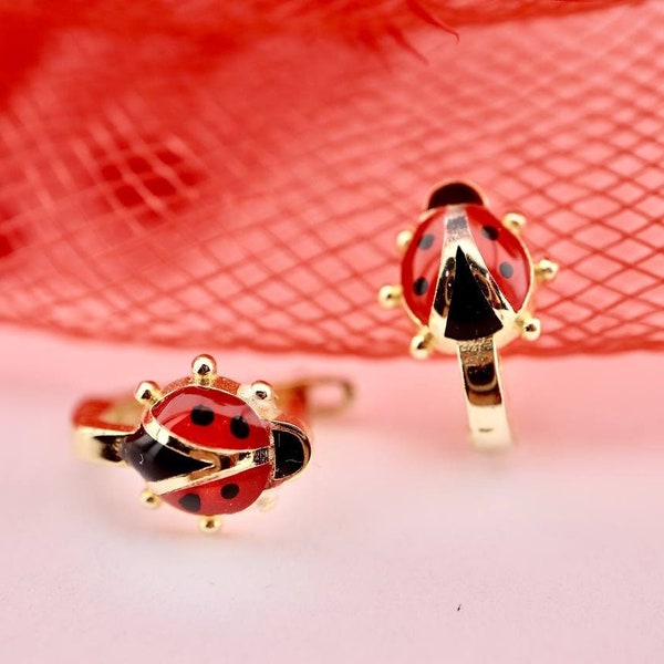 Ladybug Earrings - Etsy