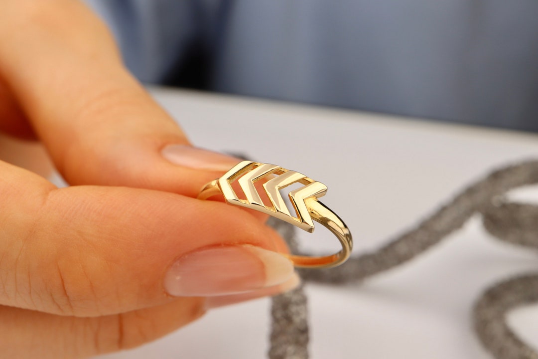 14K Gold Soldier Rank Ring Sergeant Rank Gift Ring - Etsy