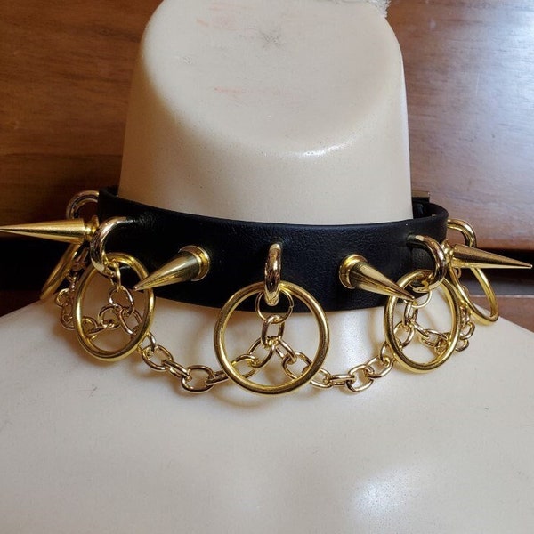 Spiked Choker - Etsy