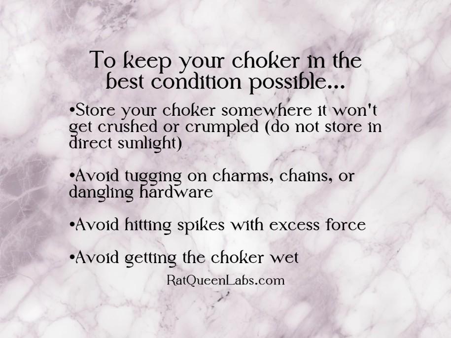 Somebunny Loathes You Custom Spiked Choker With Chains, Custom Choker ...